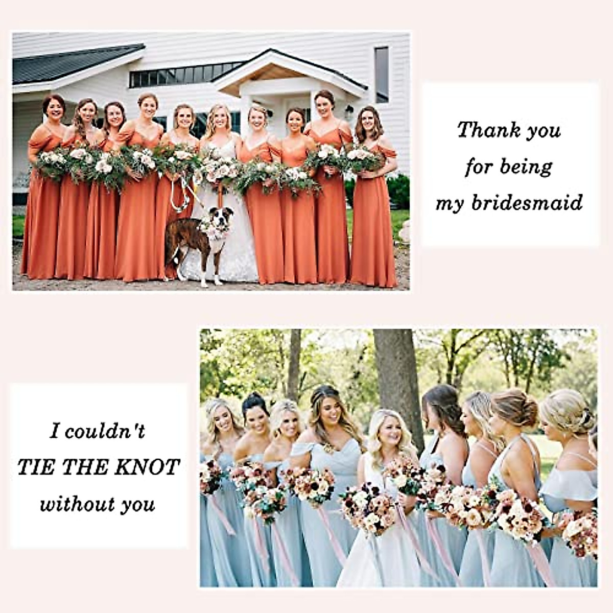 Bridesmaids Gift I Couldn't Say I Do Without You Teardrop Wedding Earrings Cubic Zirconia Dangle Drop Earring Bridesmaid Proposal Gifts Set of 6