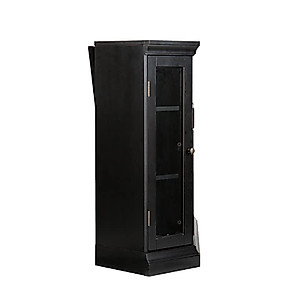 BOWERY HILL Engineered Wood Color Changing Electric Fireplace in Black