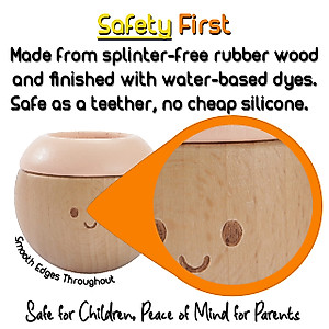 MONTESSORI MAMA Sensory Toys Baby Teething Toys & Baby Rattle | Sensory Bin for Baby Toys 6 Months and Infant Toys 6 Months | Autism Sensory Toys Newborn Toys | Sensory Toys for Babies Baby Gifts