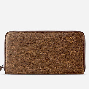 Corkor Cork RFID Long Wallet – Women’s Clutch - RFID Blocking - Vegan Leather – Cruelty Free – Eco Friendly - Trunk