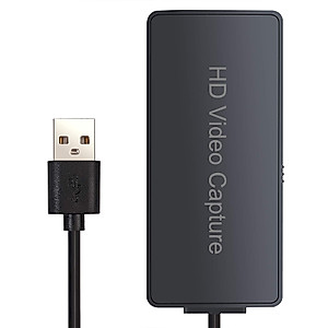 CAMWAY HD Video Capture USB 2.0 HDMI Video Game Capture Card,4k HDMI to USB 2.0 HD Live Capture Game Video Recording Box Support 2Output Capture for Windows Linux Mac OS YouTube OBS Twitch