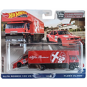 Hot Wheels Alfa Romeo 155 V6 Ti Fleet Flyer, Team Transport #53