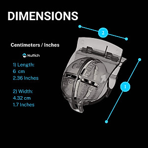 NuRich Golf Ball Line Marker Tool | Golf Ball Putting Alignment Marking Tool | Golf Accessories Tool | Fits in Golf Bag and Easy to Carry on Golf Course | 2 Pack