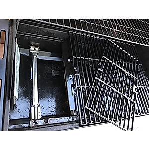 Hisencn Grill Replacement Parts for Charbroil 4 Burner 461442114, 461473419, 461472719, 463441514, 461442113, G431-0300-w2a, G433-0016-W1, G432-001N-W1, Grill Burner, Heat Plate and Cooking Grates