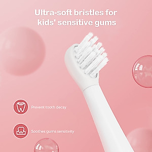 arpha X3 Kid’s Toothbrush Head Replacement, German Pedex Bristles Brush Head, Age 1+