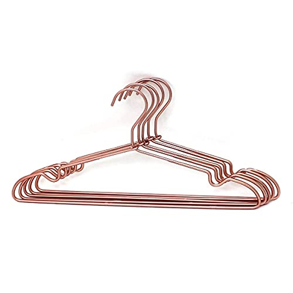 30Pack Koobay 16.5" Metal Laundry Wire Clothes Top Shirt Garment Coat Suit Hangers in Copper Gold Finish