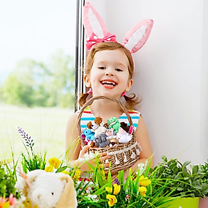 Twister.CK 24 Pack Easter Eggs Filled with Mini Plush Animals Stuffed Toy for Kids Easter Basket Stuffers/Fillers, Easter Eggs Hunt, Easter Party Favor