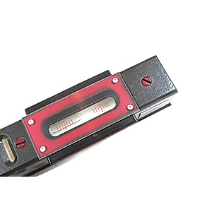 Kinex 5050-02-200 8” Precision Inspection Machinist Spirit Level, Overall Size 8” x 1-5/8” x 1-1/2”, Accurate to 0.00078” per Meter
