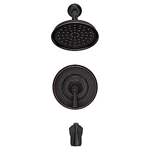American Standard Rumson Single-Handle 1-Spray Tub and Shower Faucet with 1.8 GPM in Matte Black (Valve Included)