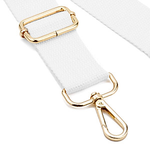 DEVPSISRWide Shoulder Strap Replacement Adjustable Belt Canvas Bag Crossbody Handbag (White)