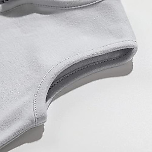 DaysU Cotton Baby Sleep Sack, Sleeveless Baby Sleeping Bag with Two-Way Zipper, Solid Color Baby Wearable Blanket for Newborn Baby Boys and Girls 18-24 Months, 1-Pack, Grey