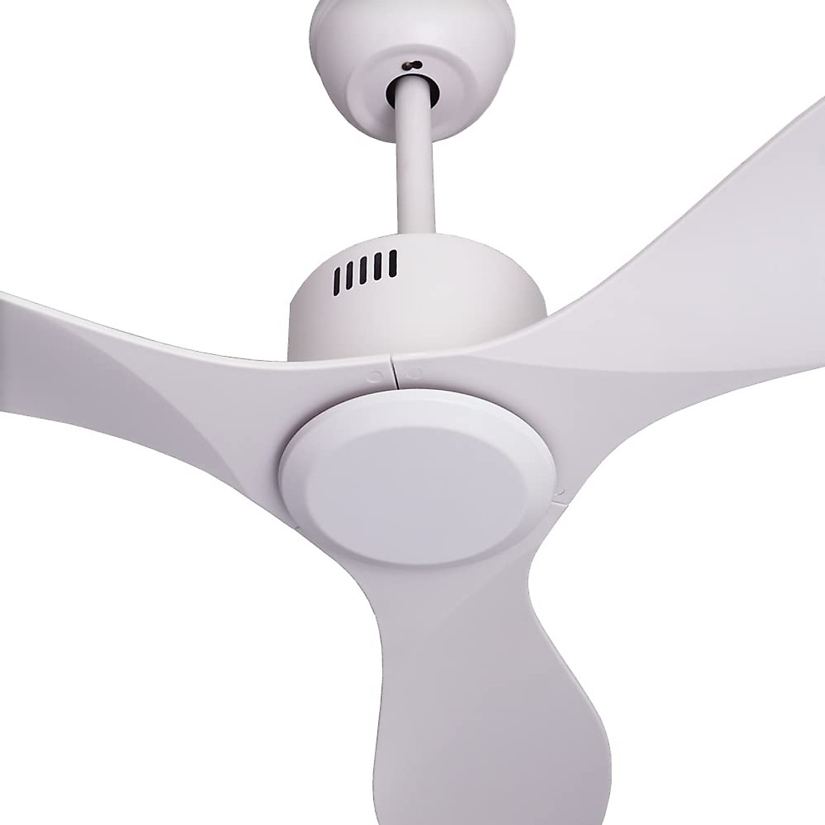 Goozegg Ceiling Fan No Light Remote Control Modern 3 Blades Reversible DC Motor, 48-inch, White