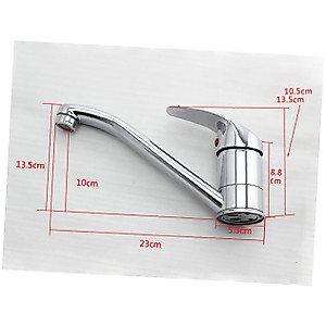 Gadpiparty Water Tap Faucets for Bath Sinks Bath Mixer Tap Bathtub Faucet Kitchen Sink Faucet Washbasin Mixer Tap Kitchen Faucet All Bronze to Rotate Wash Basin