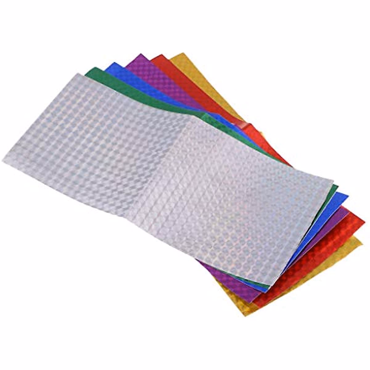 BESSTUUP 6pcs Holographic Tape Fishing Lure Making DIY Waterproof Scale Tape Sticker, Mixed Color