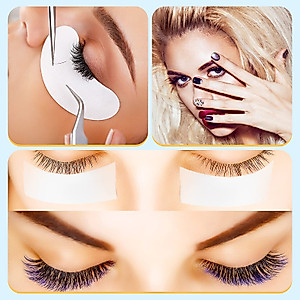 3 Pieces Soft Foam 1Pieces Cosmetic Scissors Elastic Eyelash Tapes White Lash Extension Tape Adhesive Under Eye Pads Beauty Lash Foam Tape for Eyelash Extensions