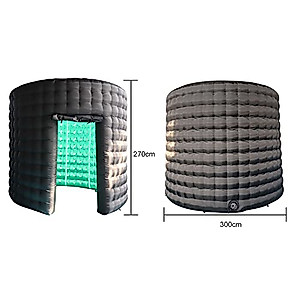 Inflatable Background Wall Suitable for 360 Photo Booth Machine with Silver Reflective Background 158inch Customize Logo Suitable for 360 Photo Booth Machines/Show Parties/Wedding Photography