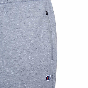 Champion Men's Interlock Tech Terry Jogger Pant with Zippered Pockets (as1, Alpha, l, Regular, Regular, Gray)