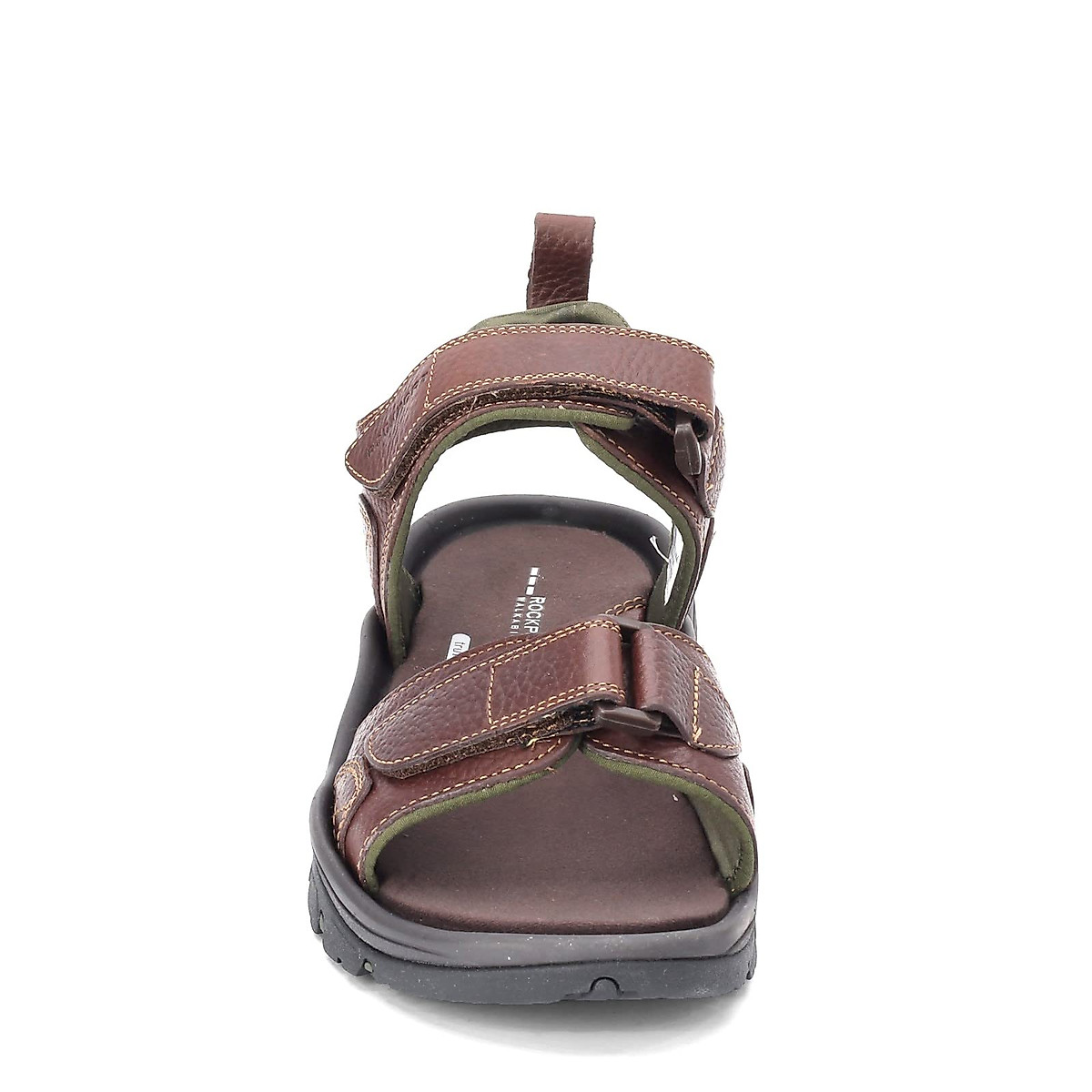 Rockport Men's Rocklake Flat Sandal, Brown/Brown, 9.5 W US