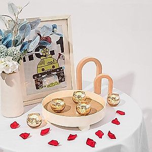 12 Pcs Votive Candle Holders Gold Fireworks Wedding Decor Tea Lights Holders Mercury Glass Tealight Candle Holder Centerpieces Table Decor Romantic Gifts for Valentine's Day Housewarming Party