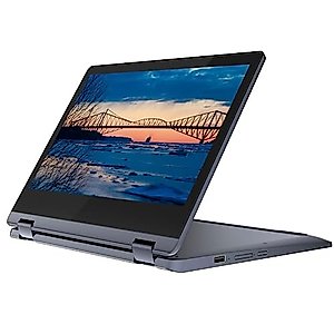 Flex 3 Chromebook 11.6" HD, Convertible Spin 2-in-1 Touchscreen Laptop by Lenovo, Mediatek MT8183(8-core CPU), Up to 2 GHz, 4GB RAM, 128GB(64GB SSD+64GB Card), Wi-Fi, USB-C, Chrome OS|Free Stylus Pen