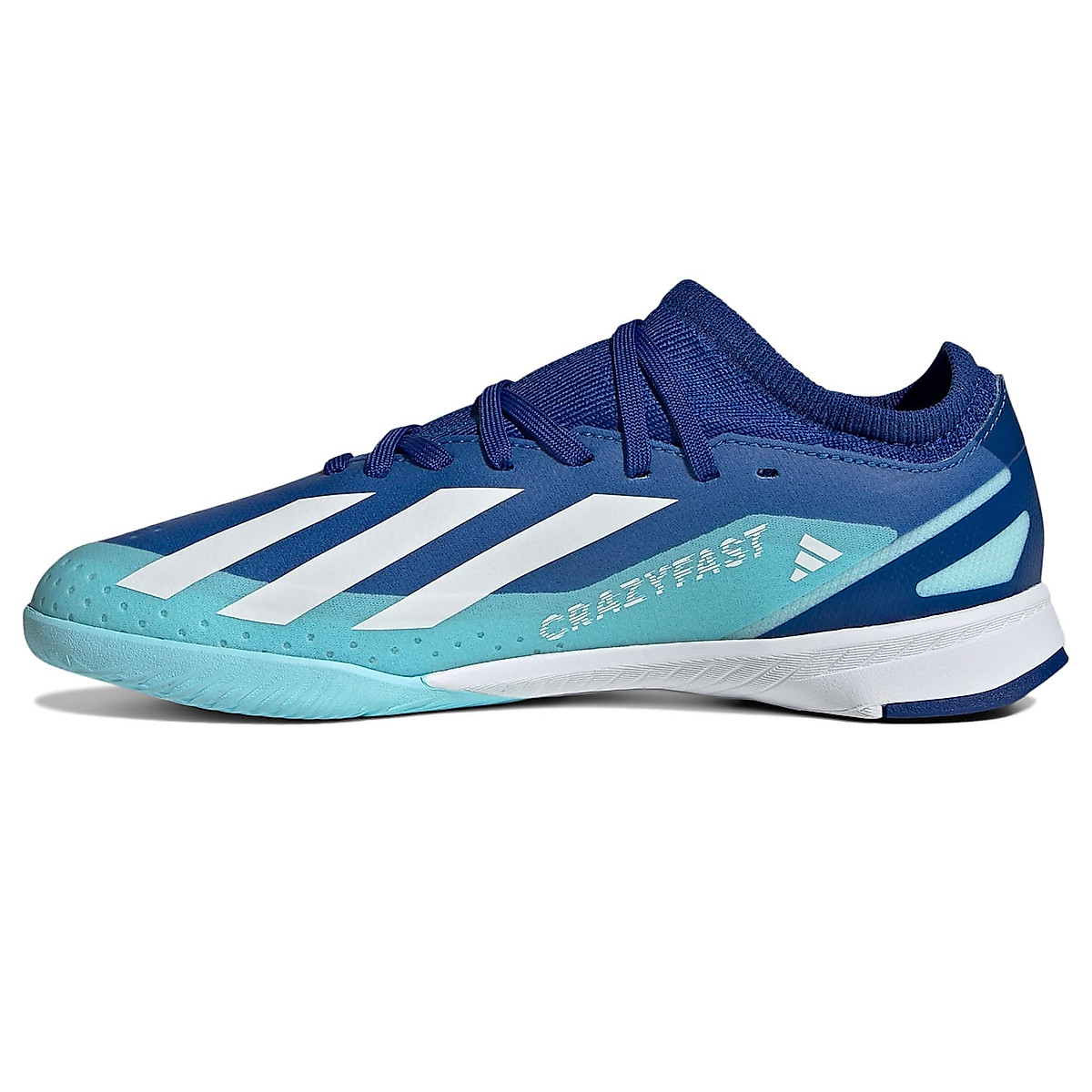 adidas Kids Boys X Crazyfast.3 Indoor Soccer Cleats Indoor - Blue - Size 12.5 M