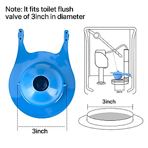 QILIYINI Toilet Flapper 3 Inch Compatible with Gerber 99-788, Rubber Toilet Flush Valve Replacement Kit Fits Most Toilets High Performance Water Saving, Easy to Install, Pack of 2