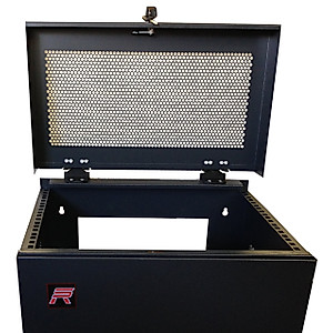 6U Wall Mount Rack Network Cabinet Enclosure - Vertical Server Equipment, Durable Mini Design, Efficient Cooling, Secure Lock, Easy Installation, Steel Construction