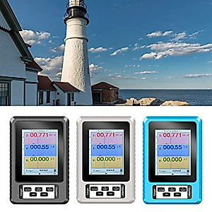 Handheld EMF Meter High Accuracy Digital Display Electromagnetic Field Radiation Detector Nuclear Dose Counter for Industry(White)