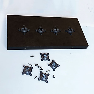 JILINWEI 6 Pcs Plastic Tonal Accessory Shelf Clips/Mounts/Brackets with Screws for Hang Tonal Accessories,Black(Not Include Shelf)