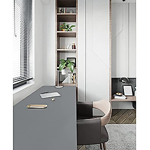 Kaboon 60x24 Wood Table Top,One Piece Wood Desktop for Sit Stand Desk,Rectangular Tabletop, Laminate Countertop, Reversible Tabletop,Double Desk,Laundry Folding Table, L-Desk(23.62" D x 59.1" W,Grey)