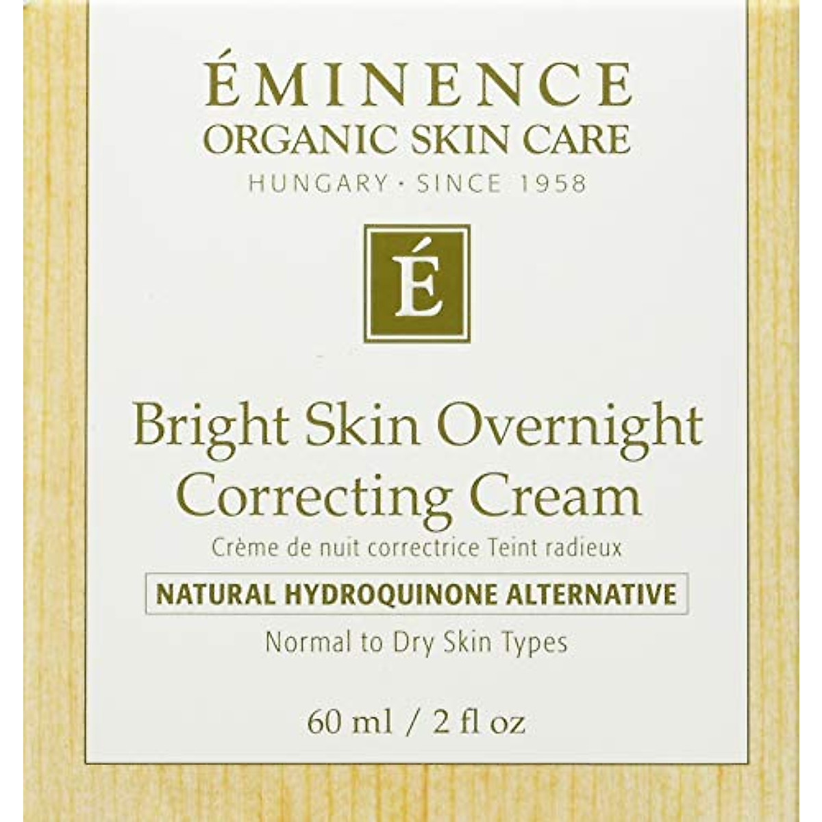 Eminence Bright Skin Overnight Correcting Cream, Multi, Reg, 2 Ounce
