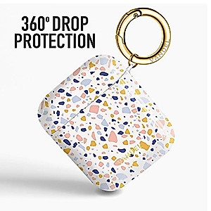 Vandel AirPod Case Cover for Women. Designer Apple AirPods Case for Women EarPods 2nd Generation & 1st Gen Hard Case with Aesthetic Design Case Keychain, for Women, Girls