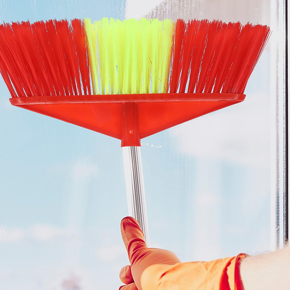 Luxshiny Plastic Broom Broomstick House Broom Hand Broom Air Broom Pet Broom for Carpet Broom and Dust Pan Outside Broom Kitchen Broom Pet Hair Removal Tool Push Broom Outdoor Nylon