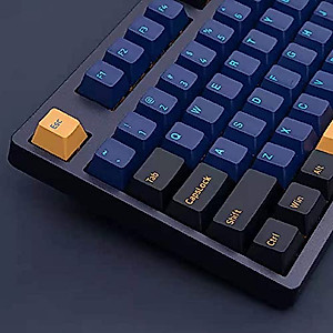 Akko Horizon 3087DS 87-Key TKL Wired Gaming Mechanical Keyboard, Programmable with Cherry Profiled PBT Double Shot Keycaps and N-Key Rollover (Akko Cream Blue Tactile Switch)