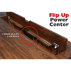 Martin Furniture Electric Hartford Sit/Stand Desk, Brown