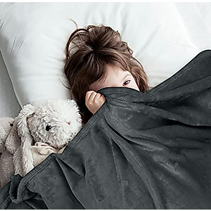 Utopia Bedding Fleece Blanket Queen Size Grey 300GSM Luxury Bed Blanket Anti-Static Fuzzy Soft Blanket Microfiber (90x90 Inches)