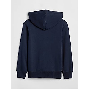 GAP Boys Logo Hoodie Sweatshirt, Blue Galaxy, Large US
