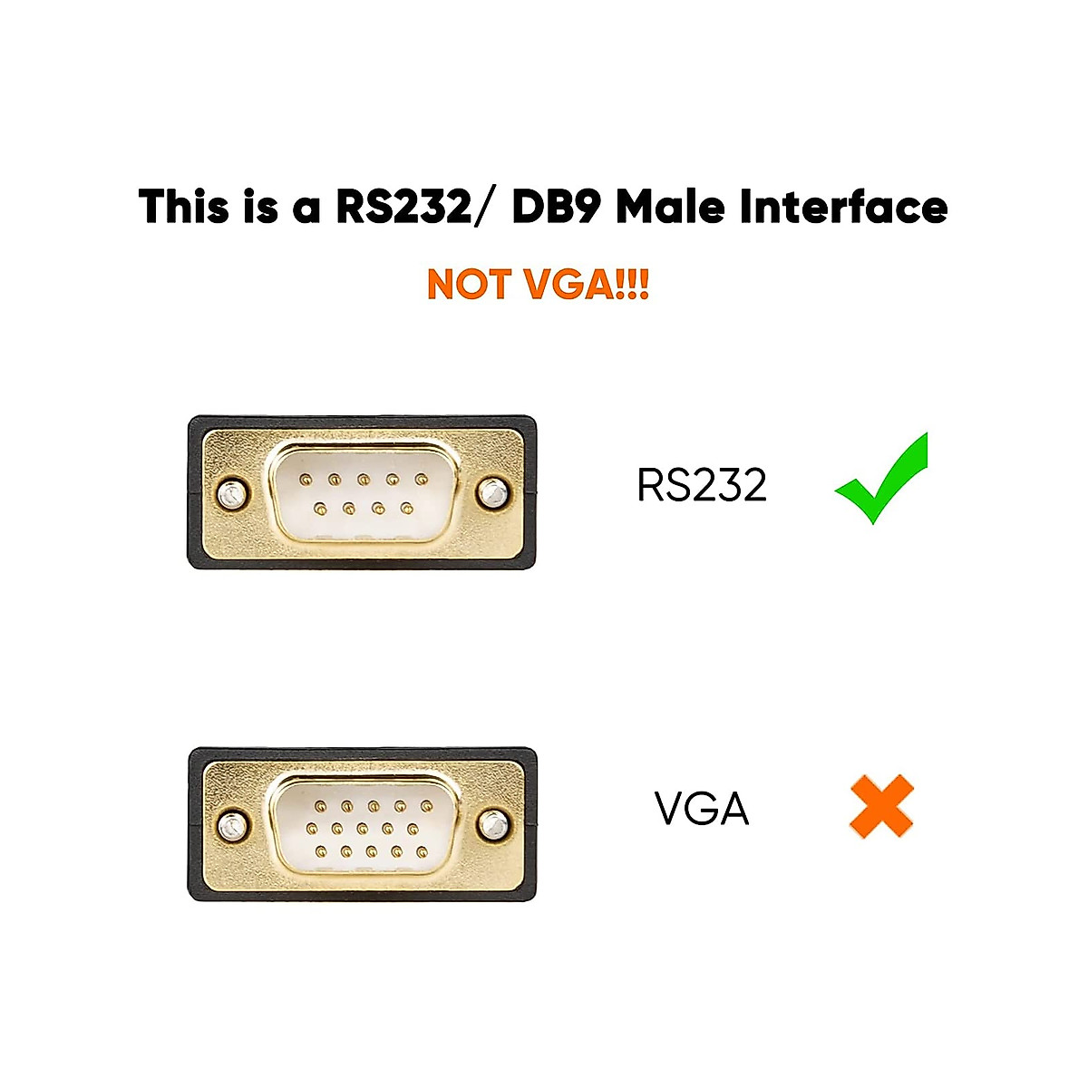 CableCreation 3.3 Feet USB to RS232 Serial Cable with Prolific PL2303 Chip, DB9 Adapter for Windows 11,10, 8.1, 8,7, Linux, Mac OS, 1M /Black