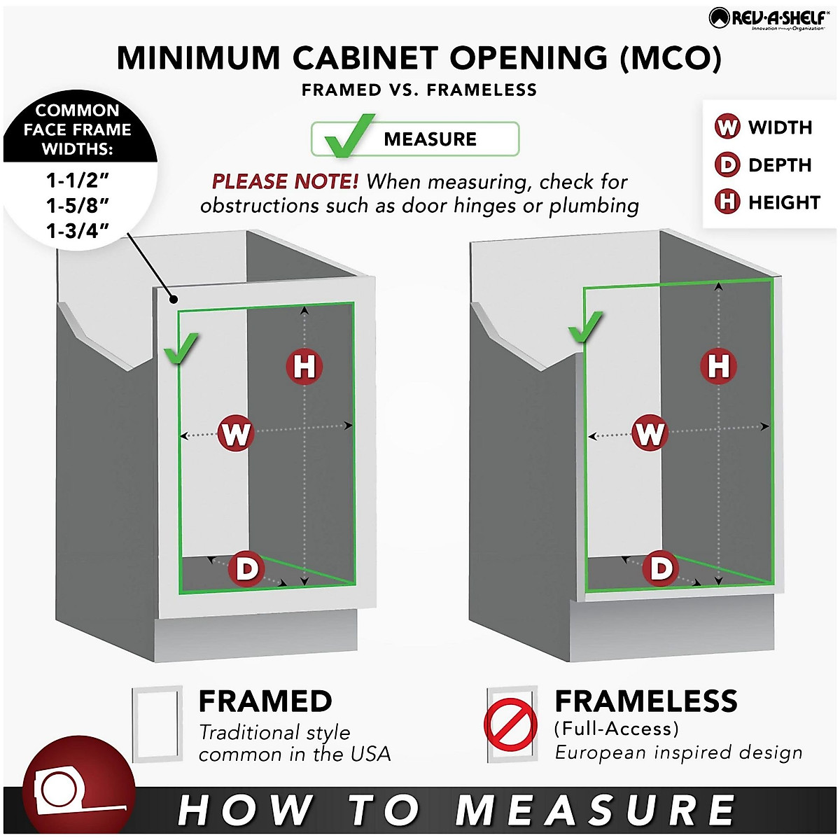 Rev-A-Shelf 4WCSC-1835CKGR-2/35 Qrt Soft-Close Full-Extension Pull-Out Waste Container w/Odor Reducing Green Compost Bin