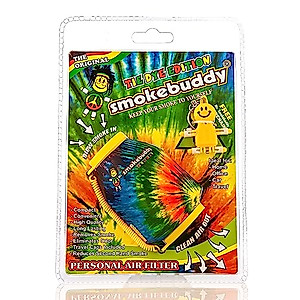 Smoke Buddy Tie Die Yellow/Orange Assorted Personal Air Filter