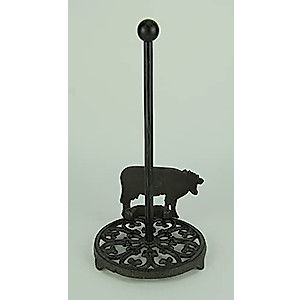 Cast Iron Standing Cow Paper Towel Holder