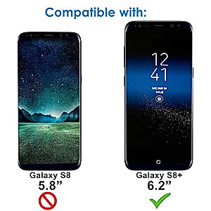 Guirble Case for Samsung Galaxy S8 Plus,Dustproof Shockproof Phone Case Samsung Galaxy S8 Plus Case,Heavy Duty Protective Samsung S8 Plus Case,Galaxy S8 Plus Case 6.2 Inch(Black)