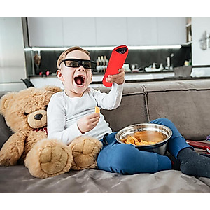 Silicone Case for Roku Express 4K+ Voice Remote RCA1R, Roku Voice Remote Cover RC-GZ1 Roku Streaming Stick 4K Silicone Sleeve with Lanyard(Blue)