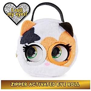 Purse Pets Micros, 24K Kitt-tea Stylish Small Purse with Eye Roll Feature, Kids Toys for Girls Aged 5 and up