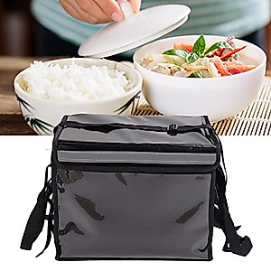YOUTHINK Waterproof Multi Layer Design Large Capacity Food Delivery Bag with Cushioning Effect, Internal Support Structure for Backpack, Oxford Cloth, Resin, 10L Capacity