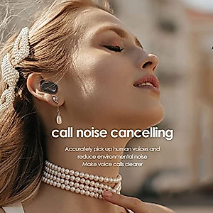 TWS Wireless Earbuds Sport with Earhooks Bluetooth Earbuds with Microphone Waterproof Wireless Ear Buds with Ear Hook for Casual Fitness Running Workout Headphones Gym Ear phones for Android iPhone