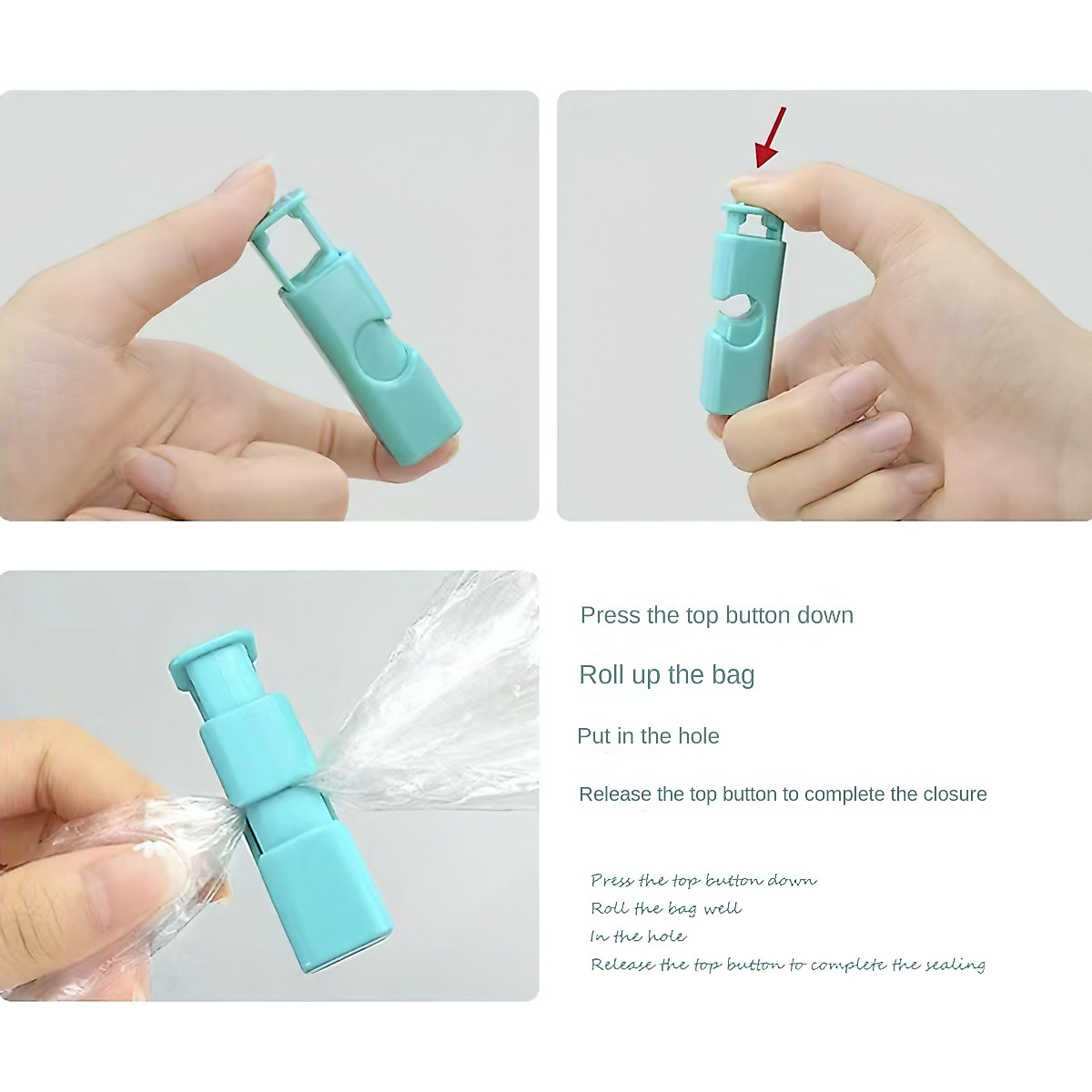 amusediy 2025 New Chip Clips, Bag Clips for Food Storage, Squeeze Clips for Chips, Reusable Grocery Bag Clips for Chips and Other Food Bags (20Pcs)