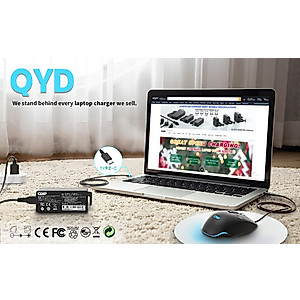 QYD 90W USB C Type C Laptop Charger Compatible with HP Spectre X360 15-BL000 15T-BL000 15-CH000 15T-CH000 EliteBook X360 1040 G8 G7 G6 Envy X360 15-ew0023dx 17-cr0797nr Pavilion Plus 14 Power Adapter