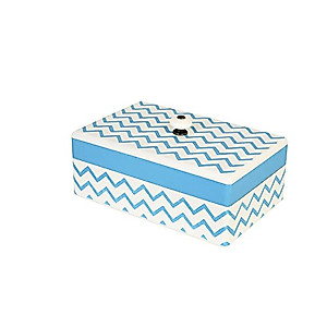 Walnut Hollow Unfinished Wood Roomy Box with Hinged Lid for Arts, Crafts and Home Decor Brown