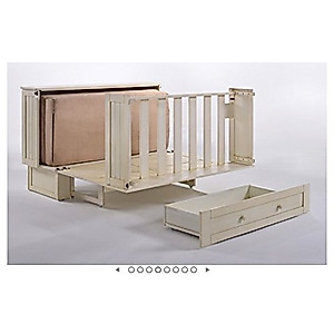 Night & Day Furniture MUR-CLV WH and MND-GMF-TRI-QEN Murphy Cabinet Bed with Mattress, Queen, White
